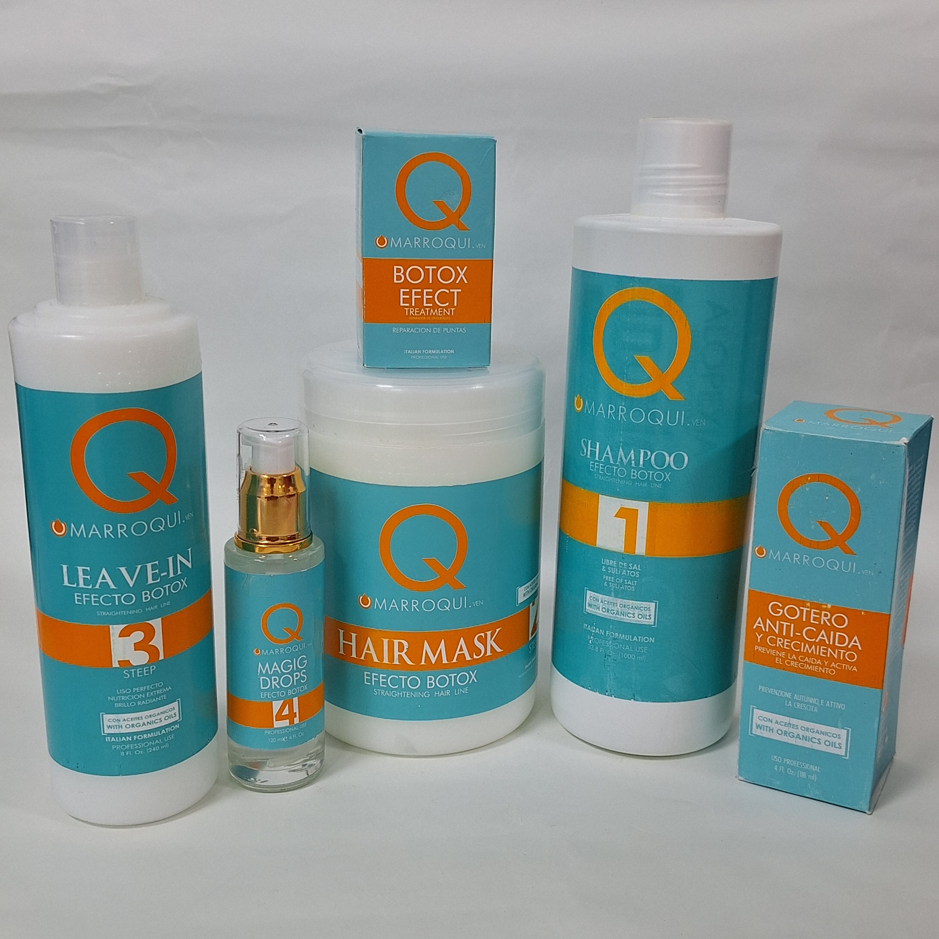 Línea Marroquí efecto botox de 6 pasos – Rosa PS Beauty Supply